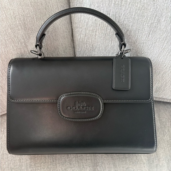 Coach | Bags | Coach Leather Top Handle Crossbody Bag Black | Poshmark